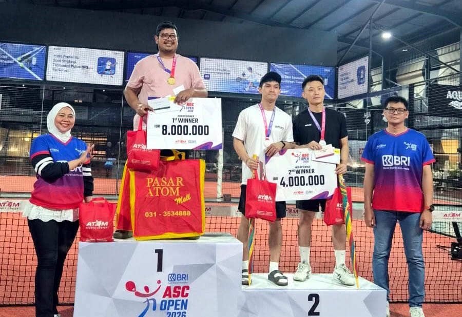 BRI ASC Open 2026, Adu teknik Padel panaskan rooftop Pasar Atom Mall ...